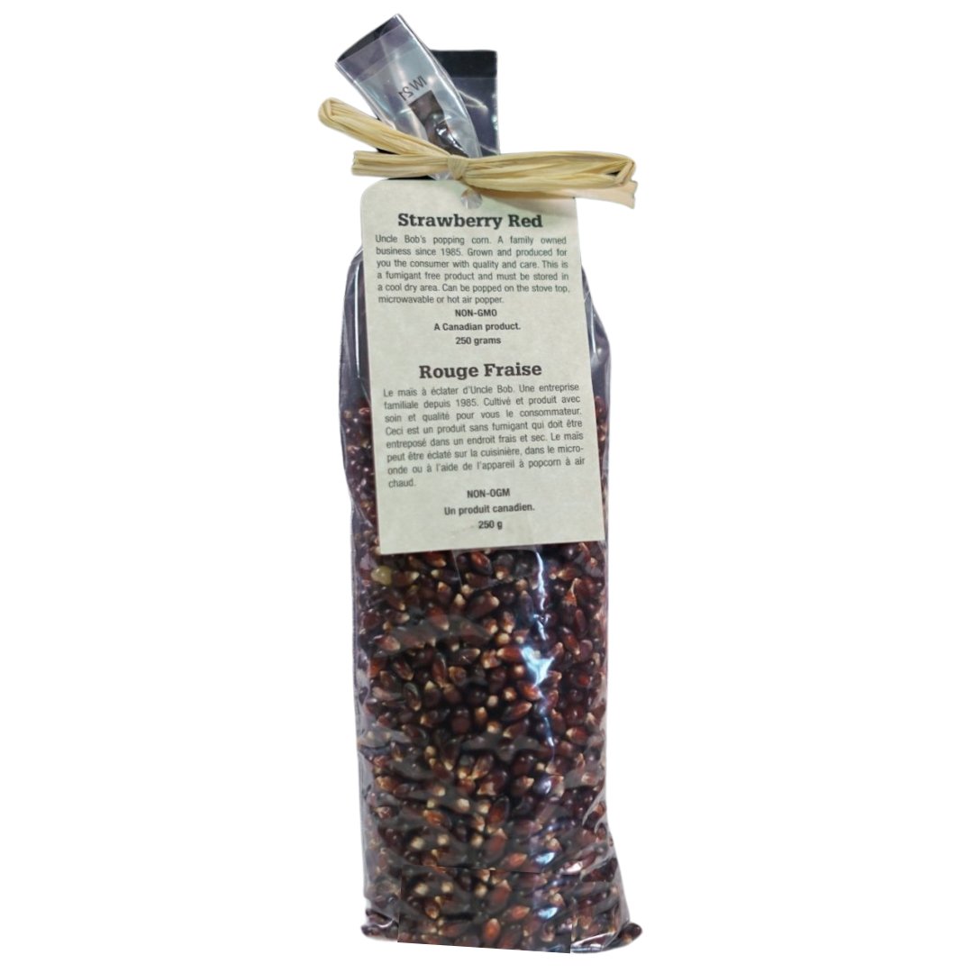 Uncle Bob's Strawberry Red Popcorn Kernels (250g) – Uncle Bob's Popcorn