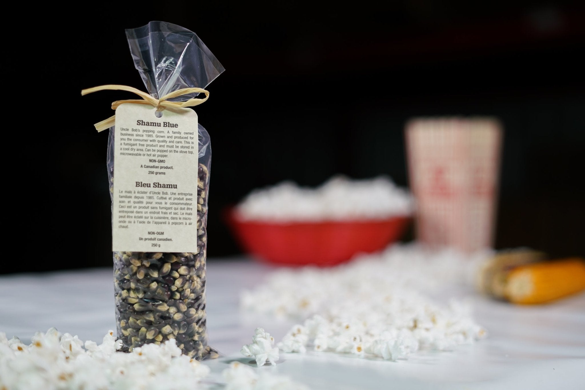 Uncle Bobs's Shamu Blue Popcorn Kernels (250g) – Uncle Bob's Popcorn