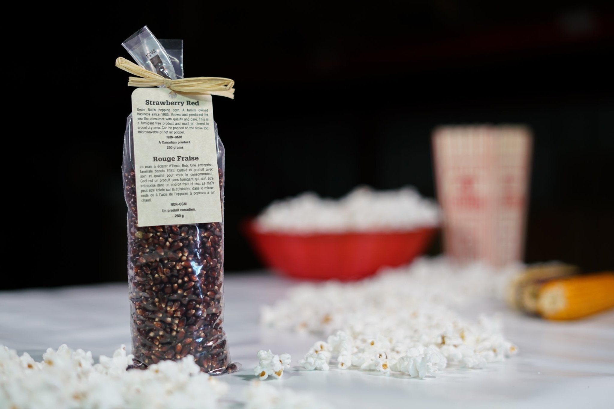 Uncle Bob's Strawberry Red Popcorn Kernels (250g) – Uncle Bob's Popcorn